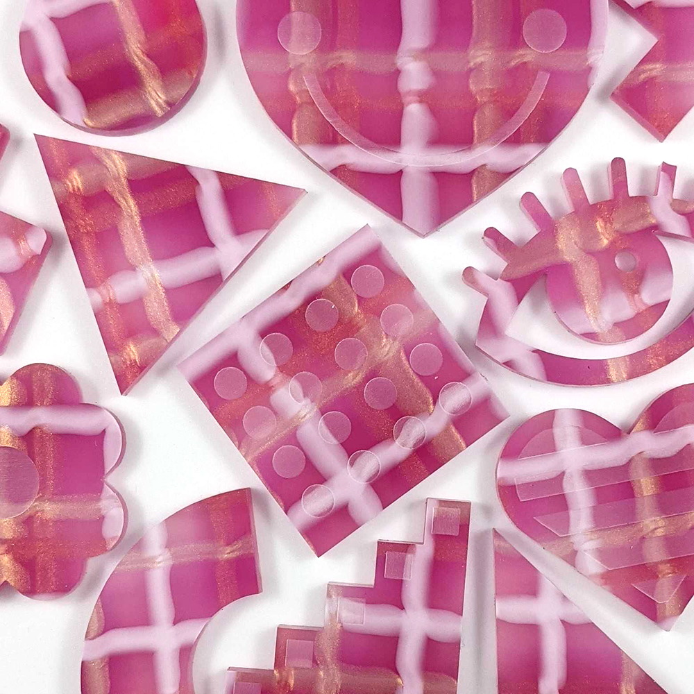 Painted Plaid Acrylic - Online Laser Cutting